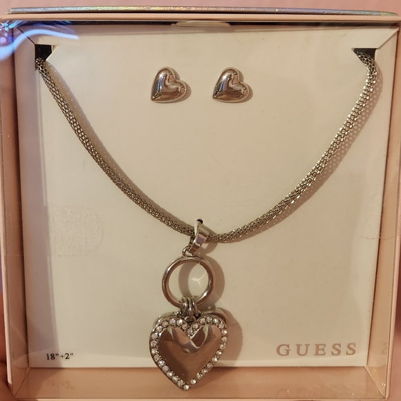 Guess | Jewelry | Guess Necklace Earring Set | Poshmark